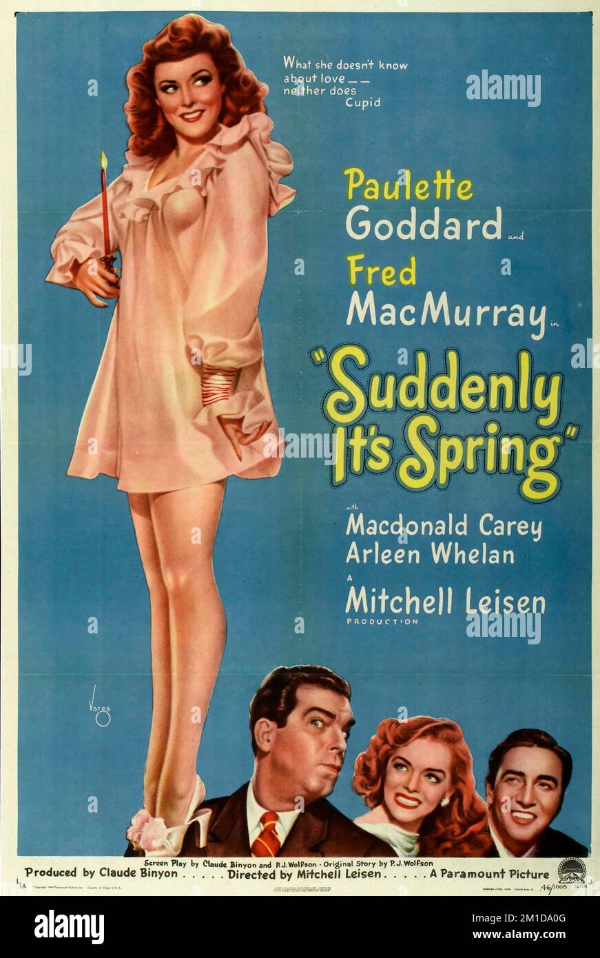 FRED MACMURRAY and PAULETTE GODDARD in SUDDENLY IT'S SPRING (1947 ...