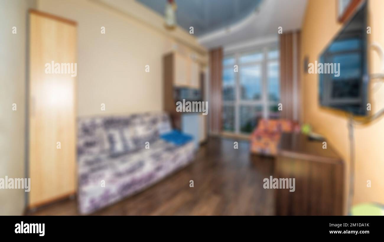 Abstract Defocused and Blured interior of modern studio room Interior ...