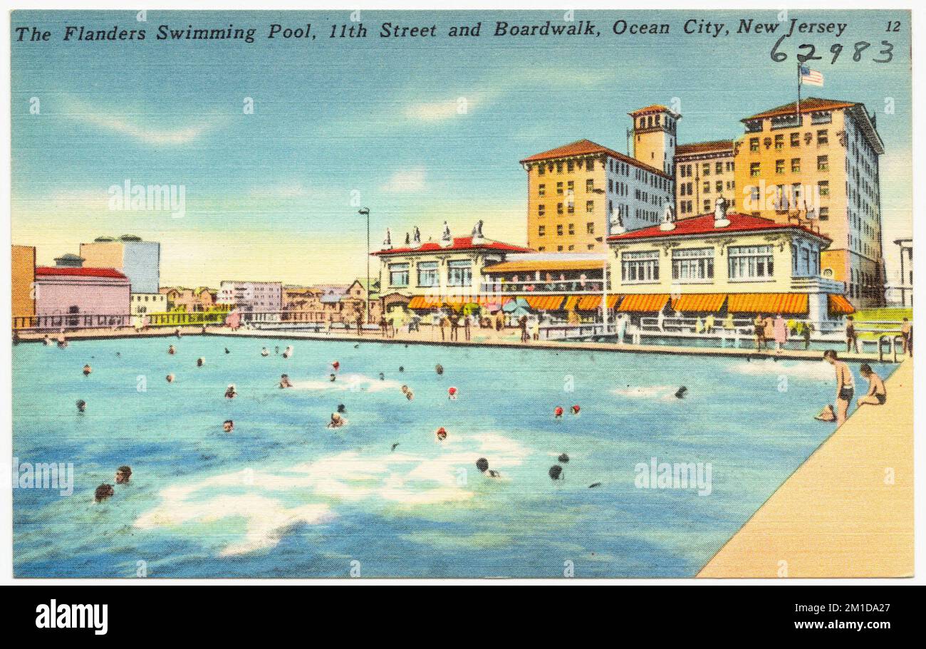 The Flanders swimming pool, 11th Street and Boardwalk, Ocean City, New ...
