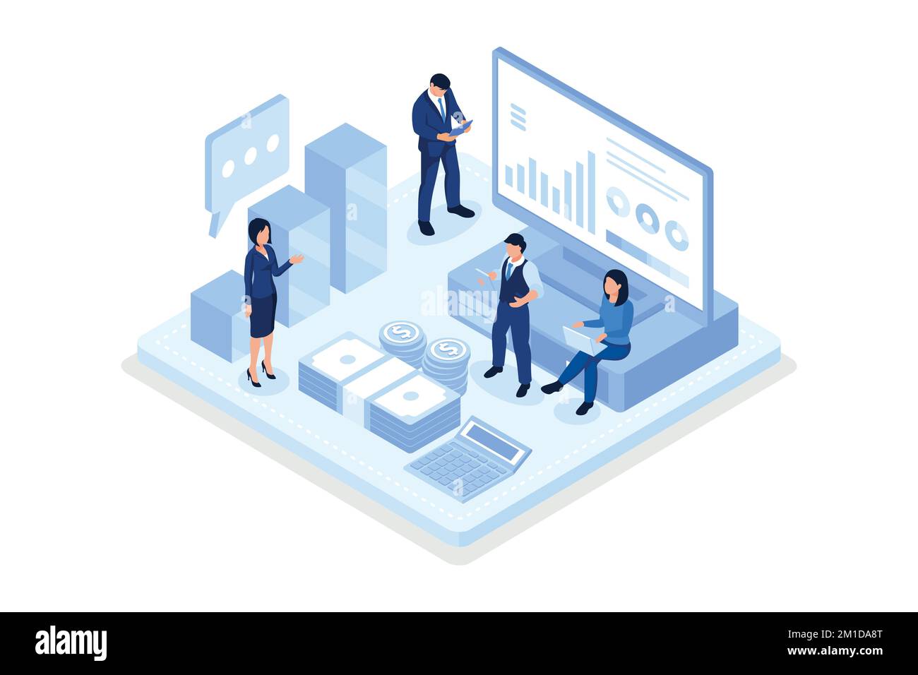 Financial management concept. Can use for web banner, infographics ...