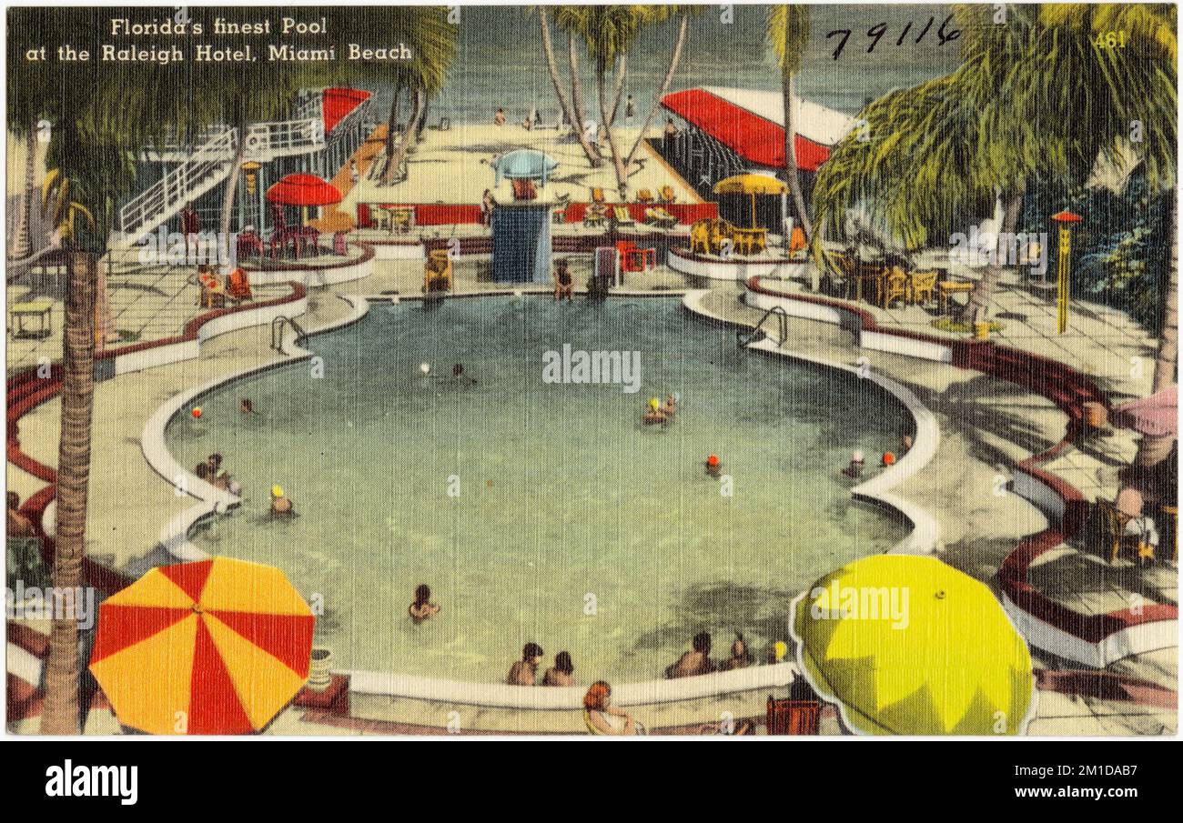 Florida's finest pool at the Raleigh Hotel, Miami Beach , Hotels ...
