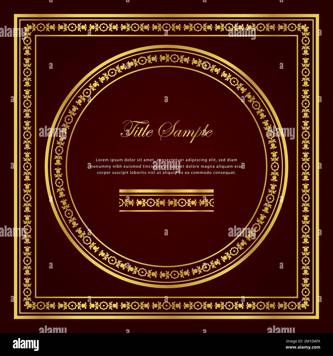 Luxury golden square and round frame set Stock Vector Image & Art - Alamy