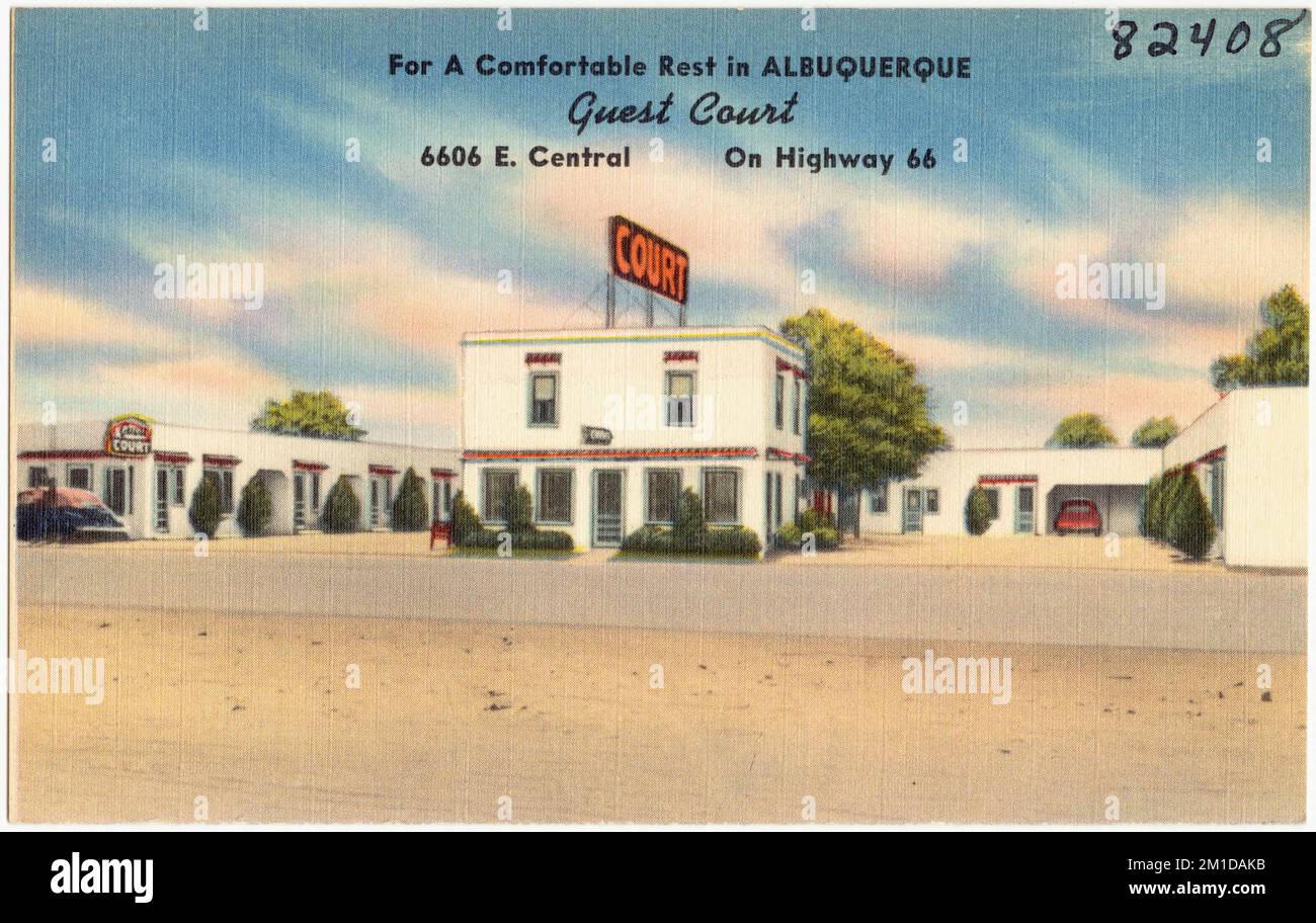For a comfortable rest in Albuquerque, Guest Court, 6606 E. Central, on ...