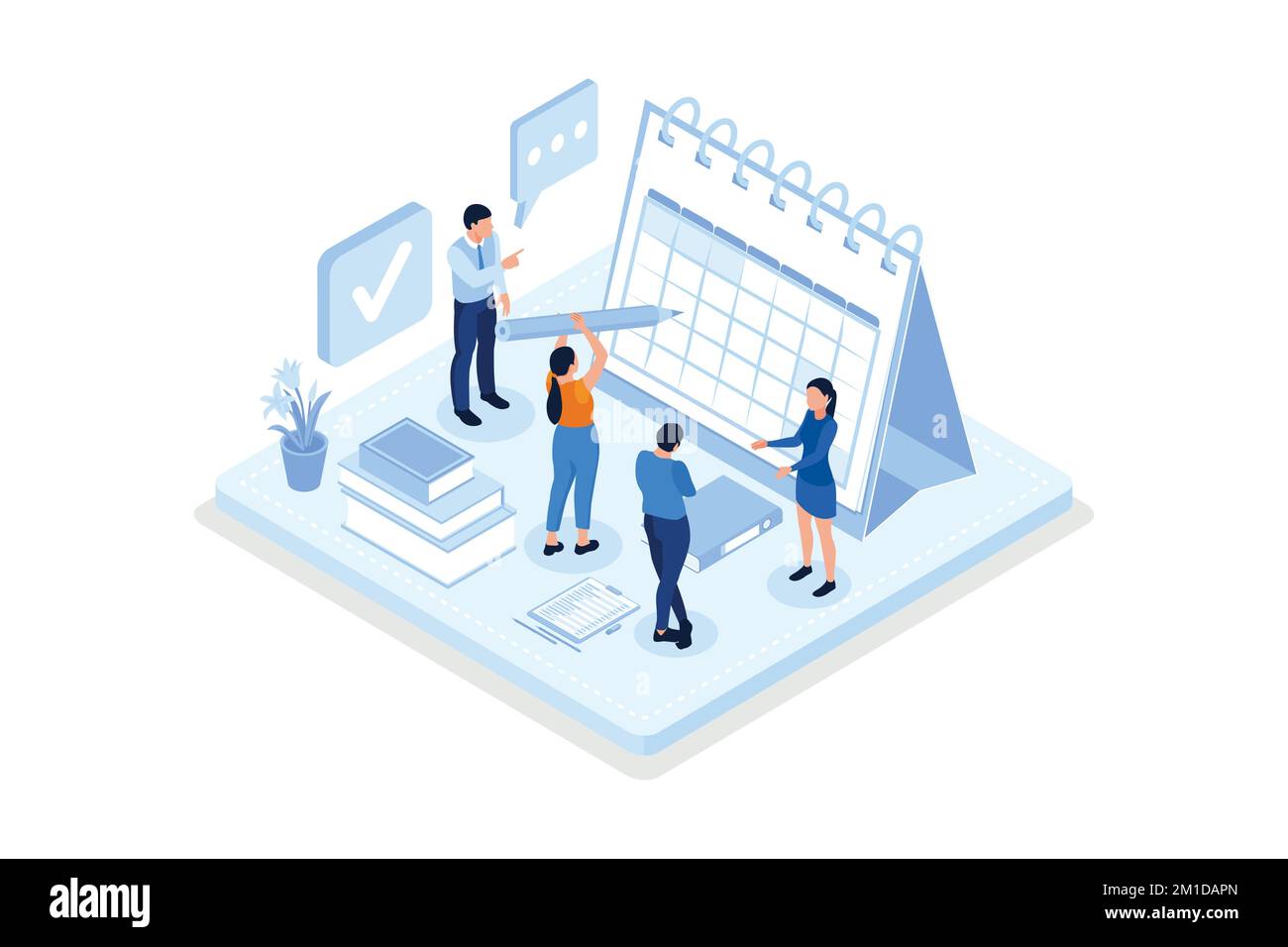 Planning schedule and calendar concept. Can use for web banner ...