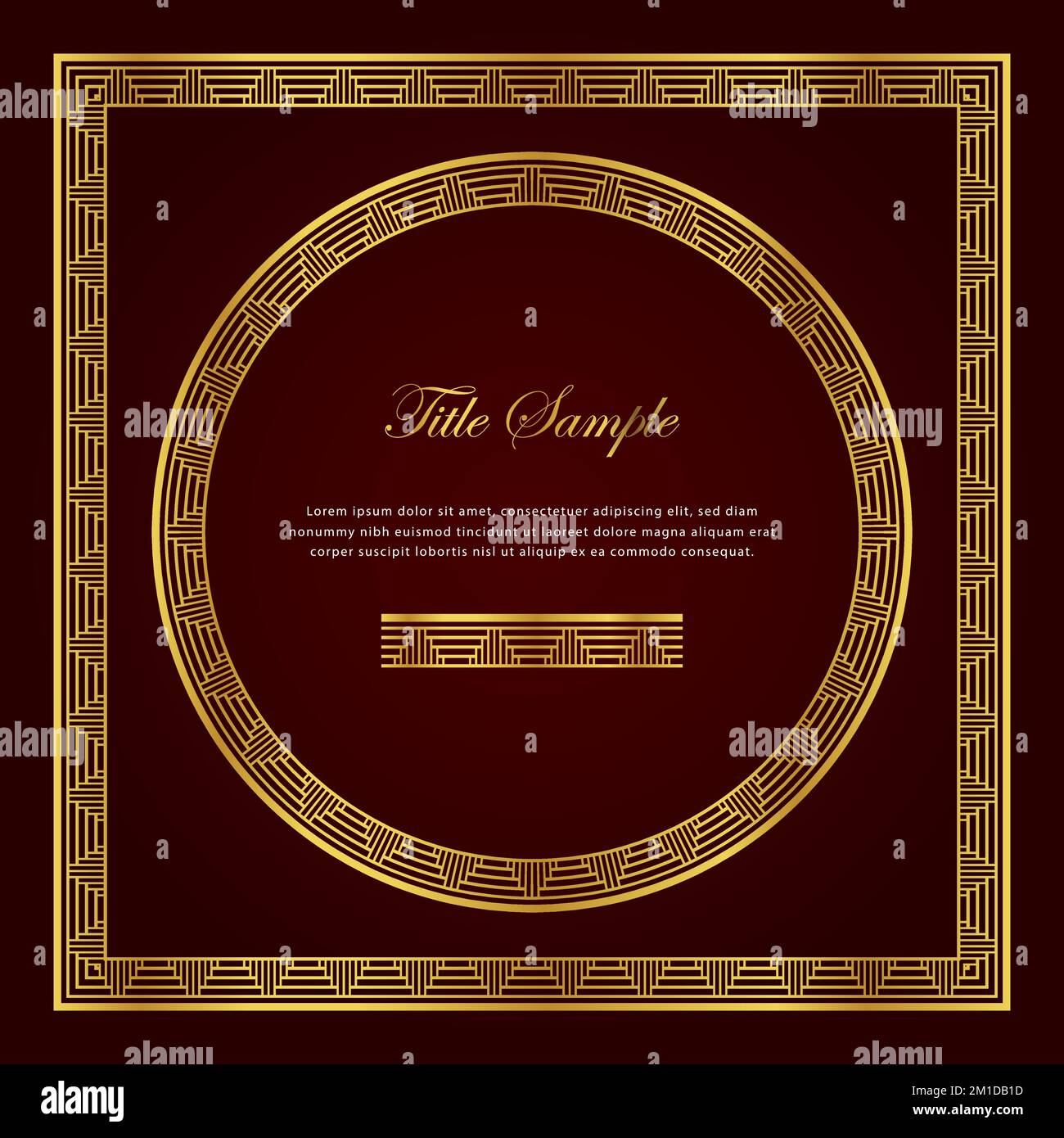 Luxury golden square and round frame set Stock Vector Image & Art - Alamy