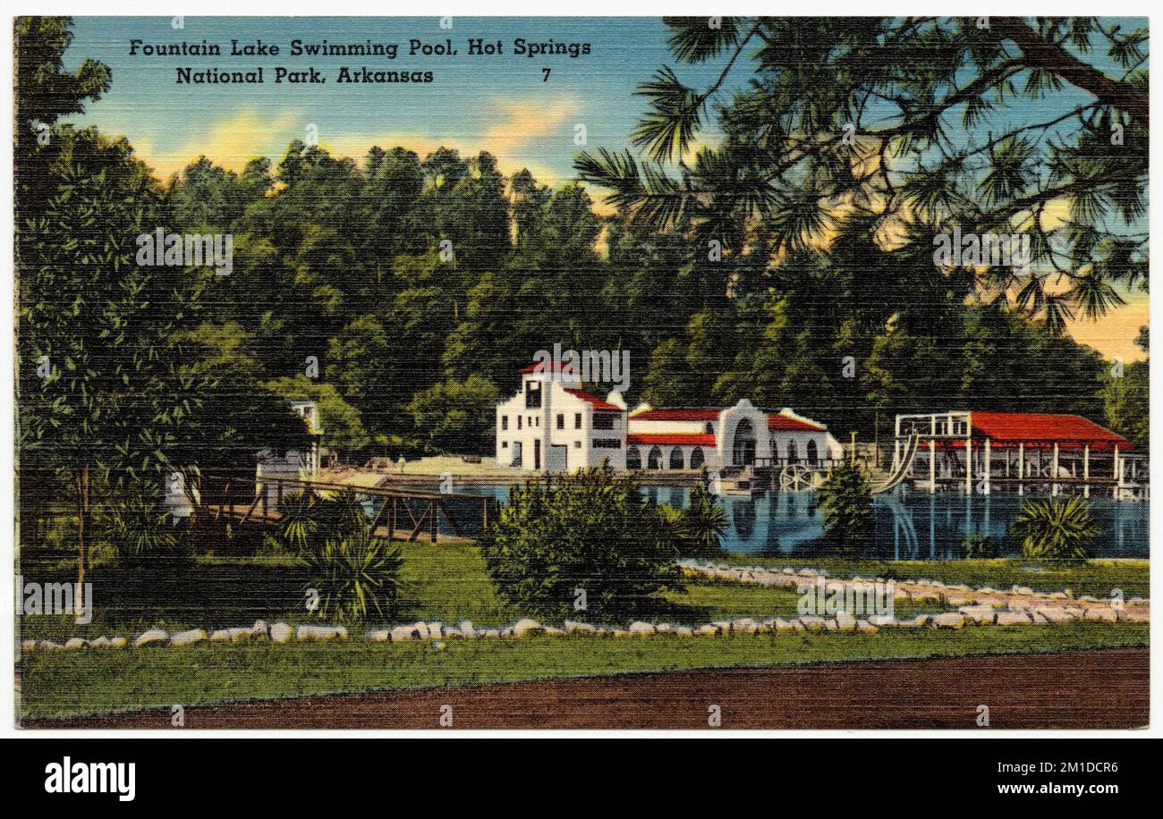 Fountain Lake Swimming Pool, Hot Springs National Park, Arkansas ...