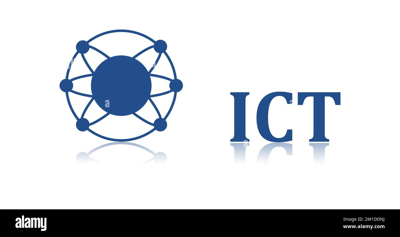 Illustration of an ict concept Stock Photo - Alamy