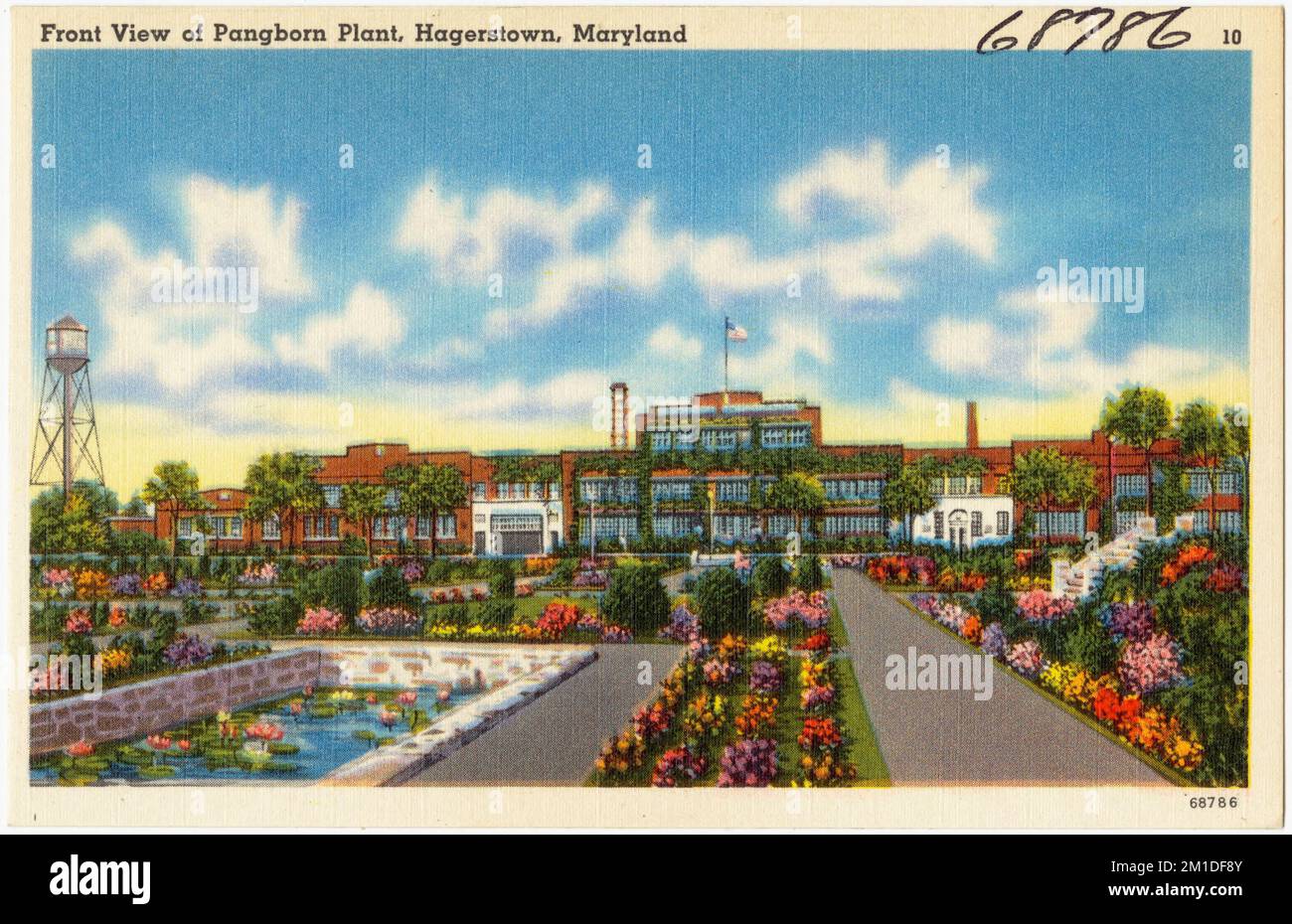 Front view of Pangborn Plant, Hagerstown, Maryland , Industrial ...