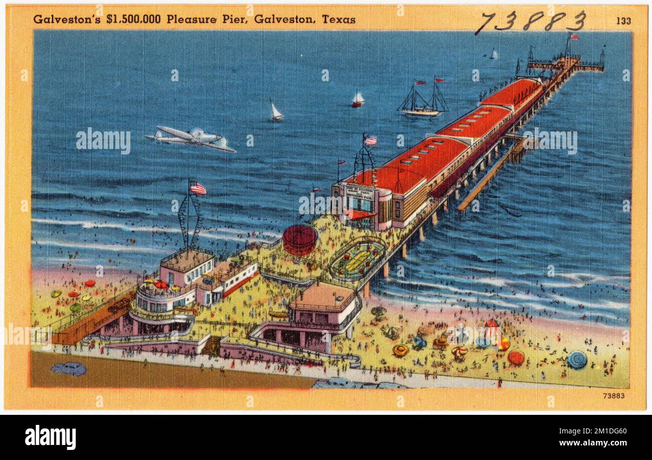 Galveston's $1,500,000 Pleasure Pier, Galveston, Texas , Piers ...