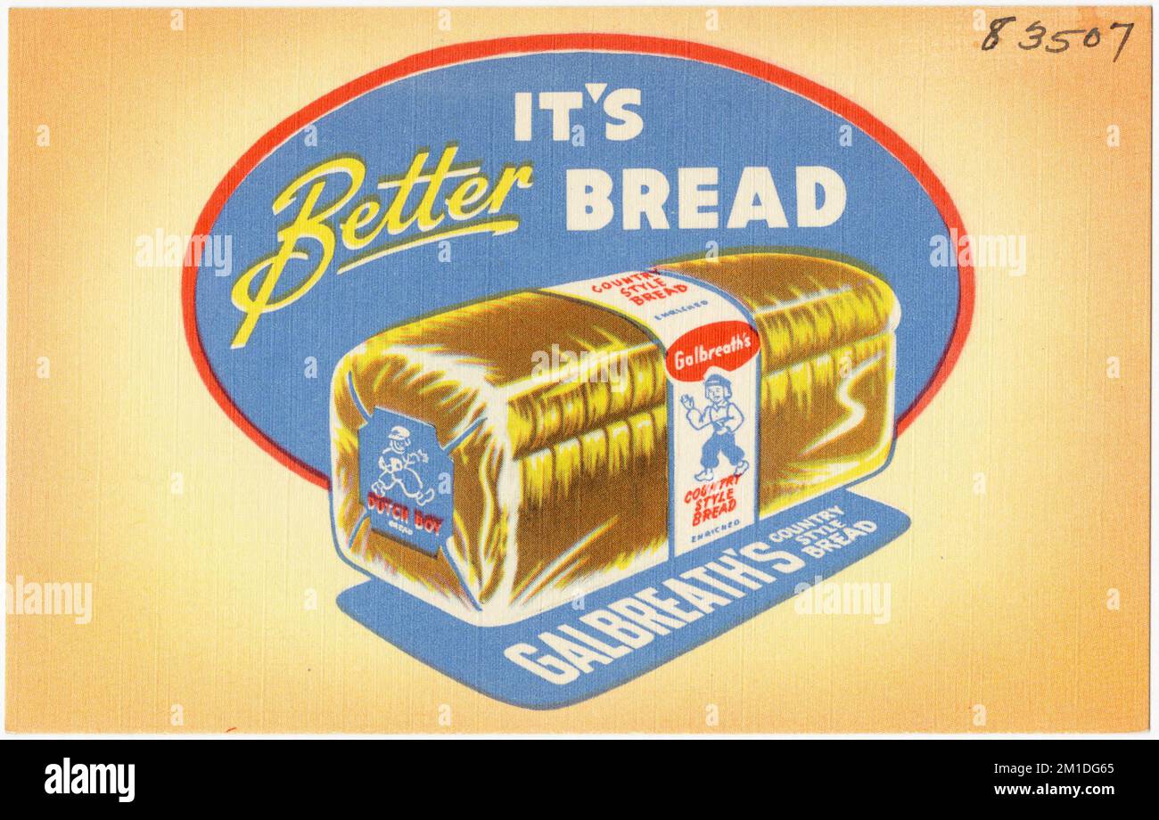 Galbreath's Country Style Bread, it's better bread , Tichnor Brothers ...