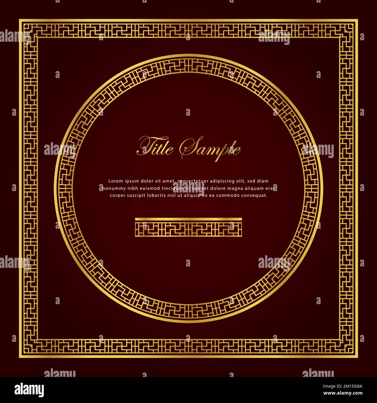 Luxury golden square and round frame set Stock Vector Image & Art - Alamy