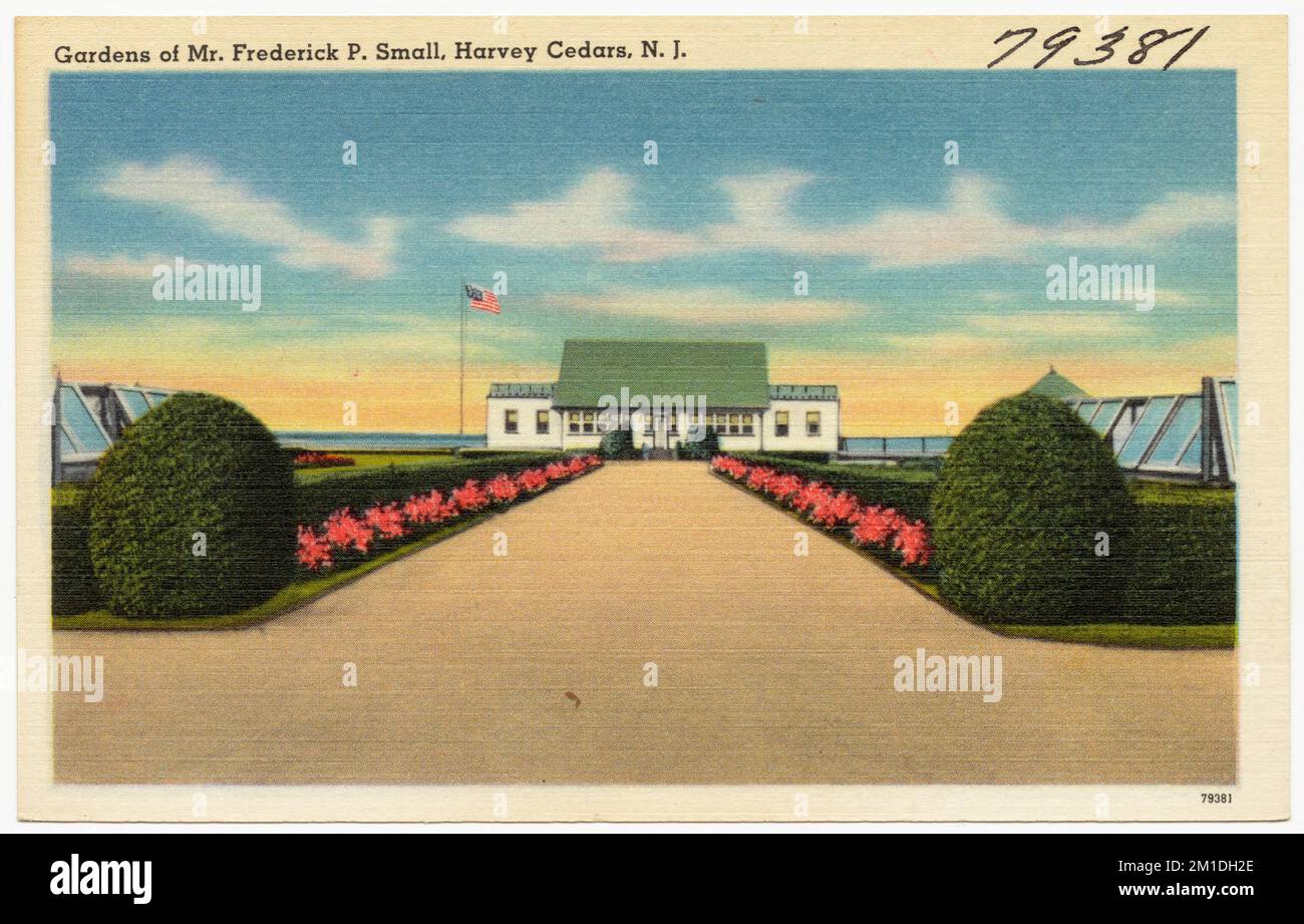 Gardens of Mr. Frederick P. Small, Harvey Cedars, N.J. , Tichnor ...