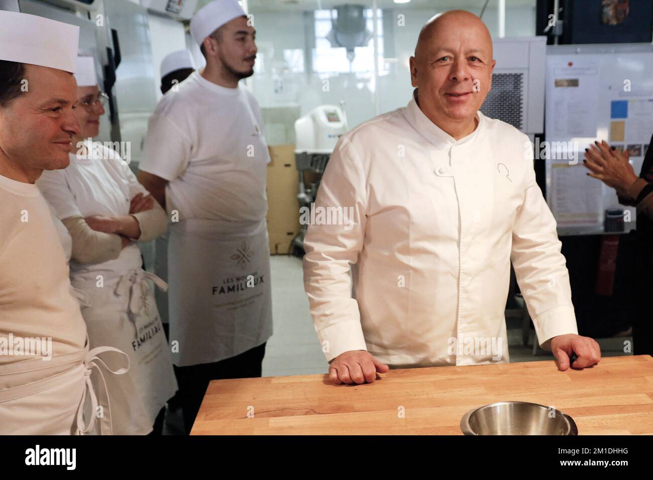Chef Thierry Marx posing in Paris, France on December 9, 2022, during a ...