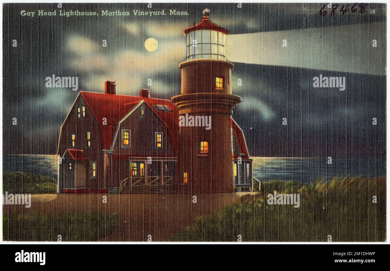 Gay Head Lighthouse, Martha's Vineyard, Mass. , Lighthouses, Gay Head ...