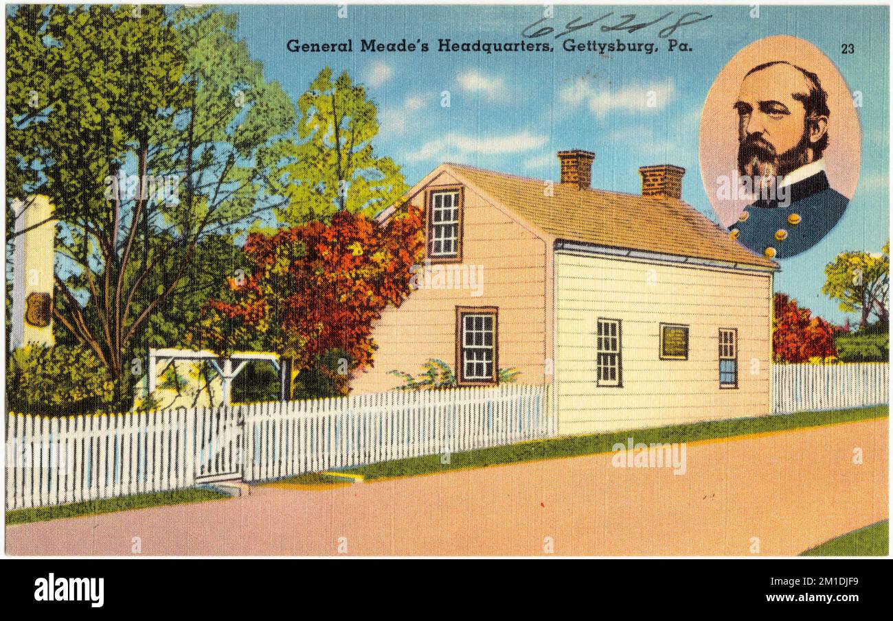 General Meade's Headquarters, Gettysburg, Pa. , Historic buildings ...