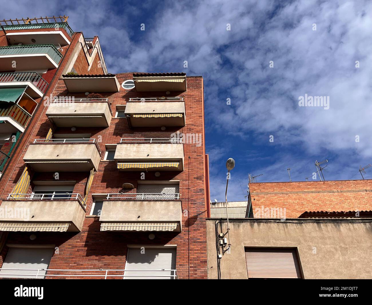 Apartment building in the city of Rubi in the province of Barcelona in ...