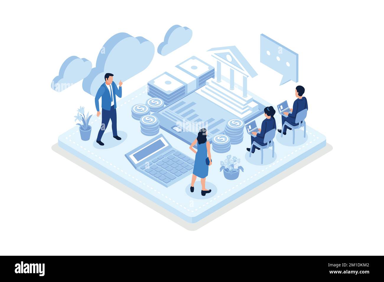 Coins, Banknotes, Financial Documents Lying Near Government Finance ...