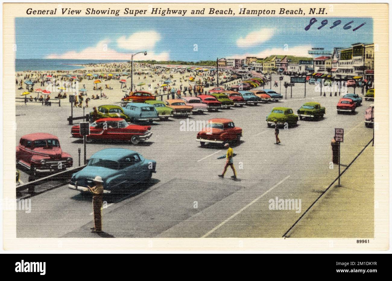 General view showing Super Highway and beach, Hampton Beach, N.H ...