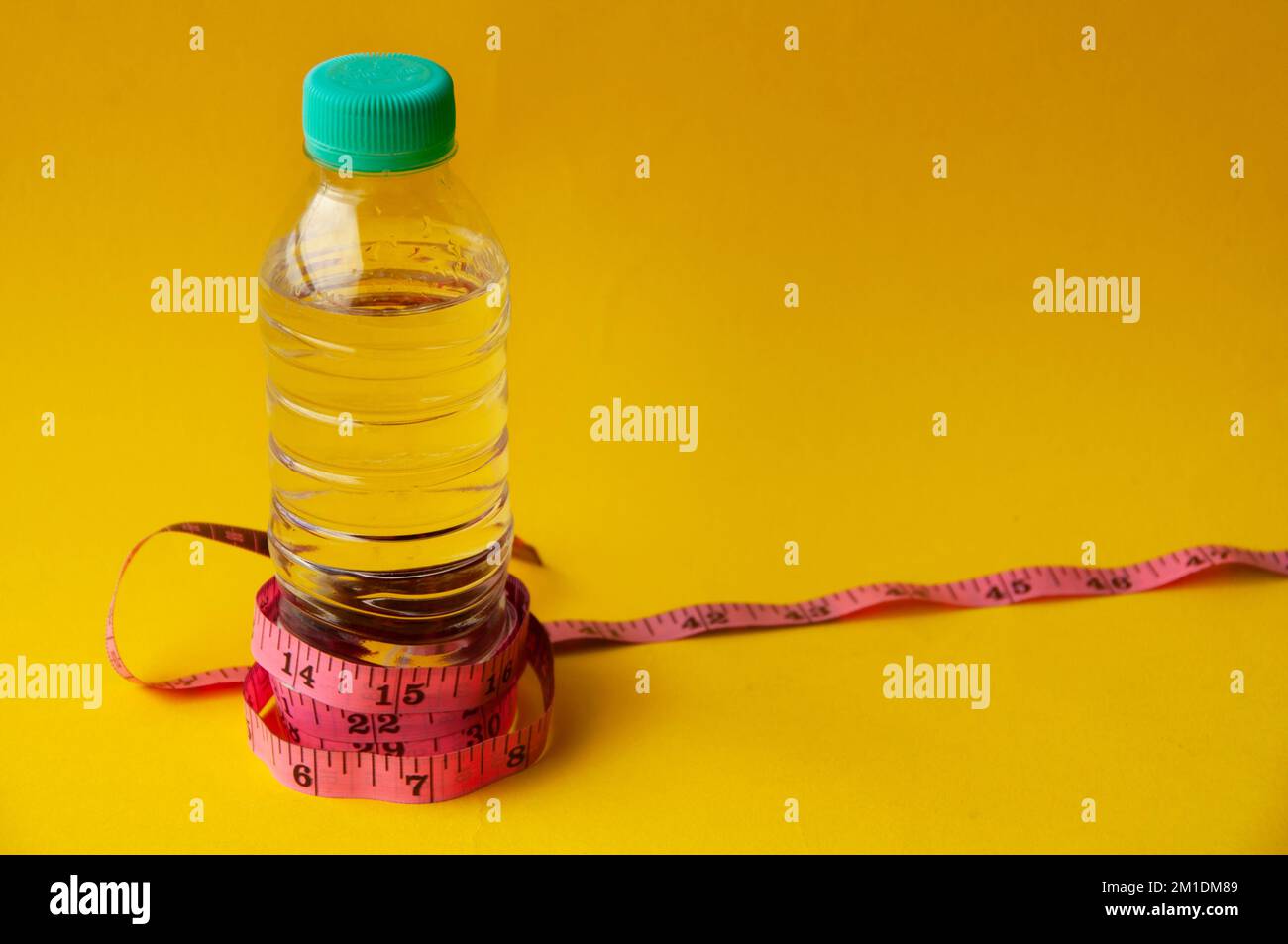 water bottle wrapped with measuring tap with customizable space for ...