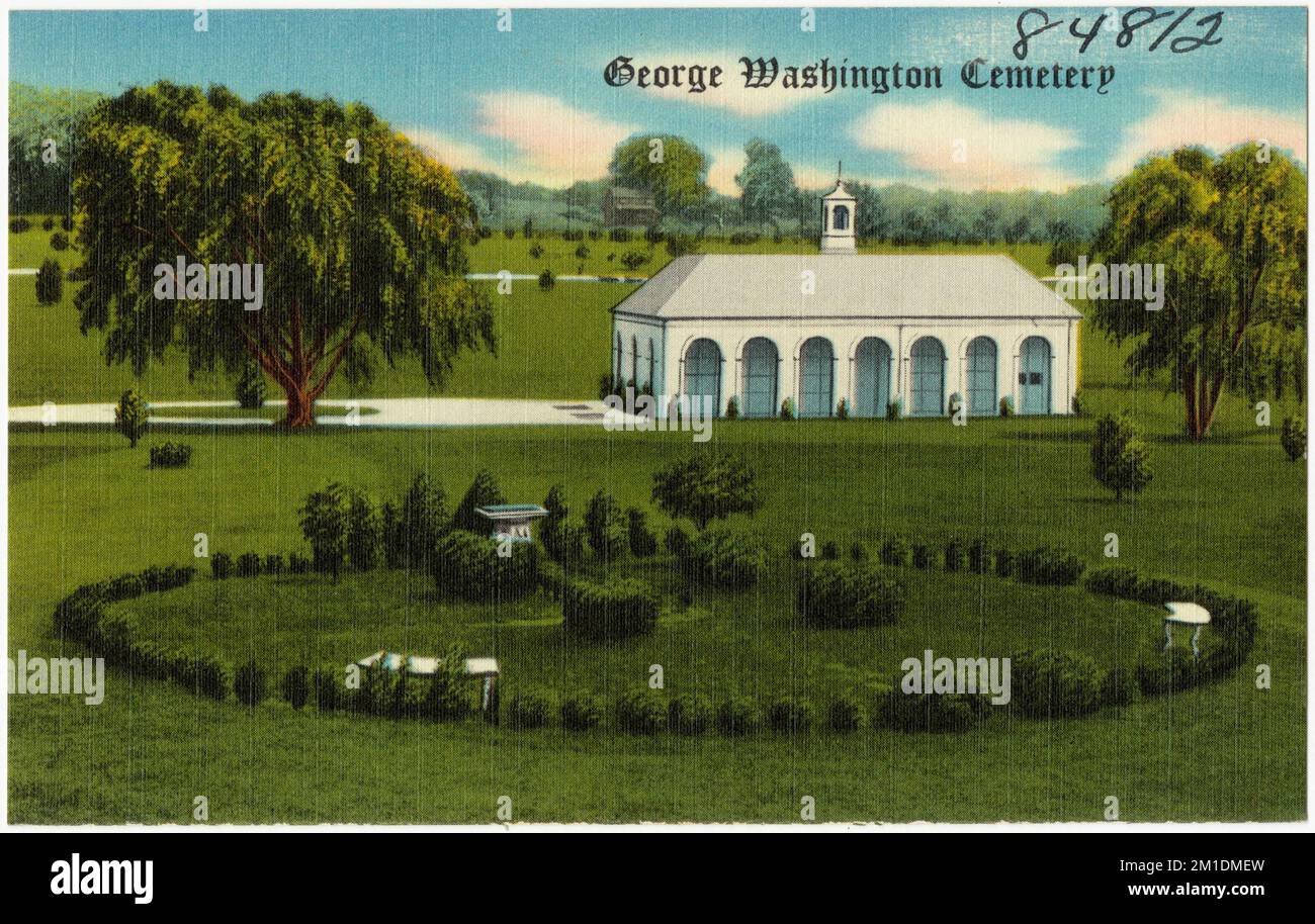 George Washington Cemetery , Monuments & memorials, Tichnor Brothers ...