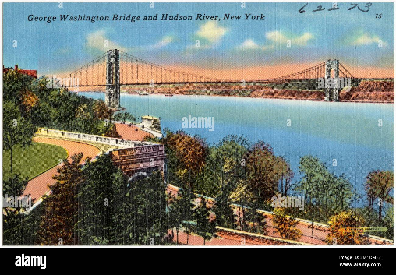 George Washington Bridge and Hudson River, New York , Bridges, Rivers ...