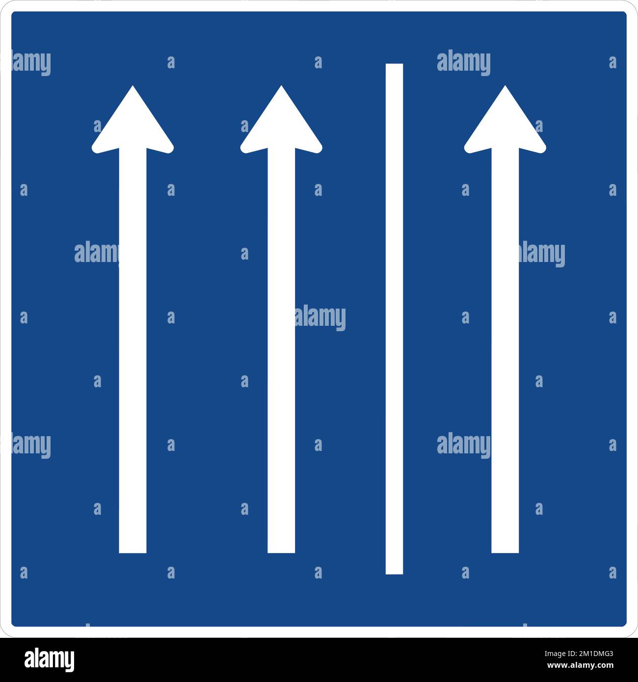 This sign indicates the end of a lanelanes. All the traffic in this ...
