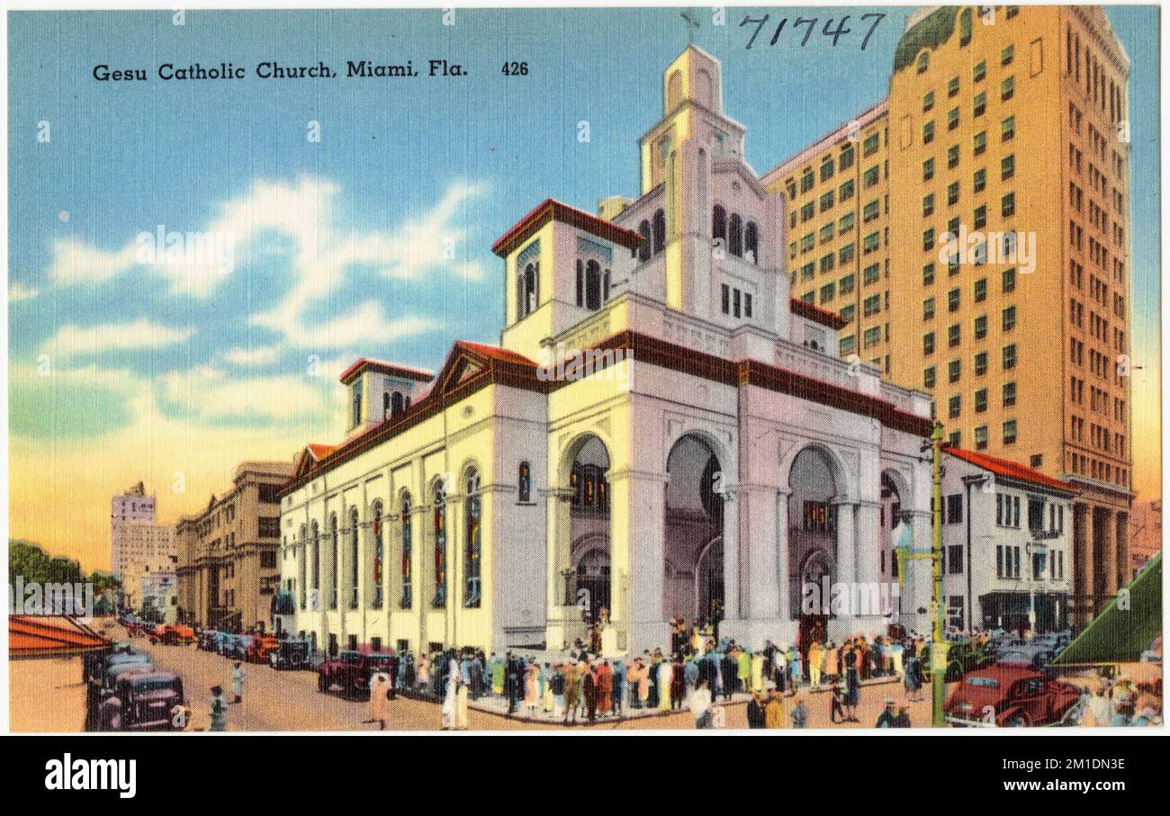 Gesu Catholic Church, Miami, Florida , Churches, Tichnor Brothers ...