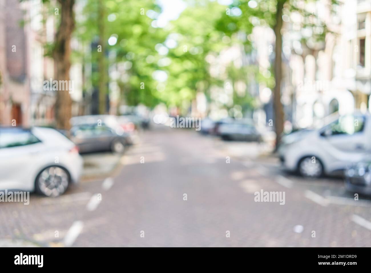 Blurred background of street Stock Photo - Alamy