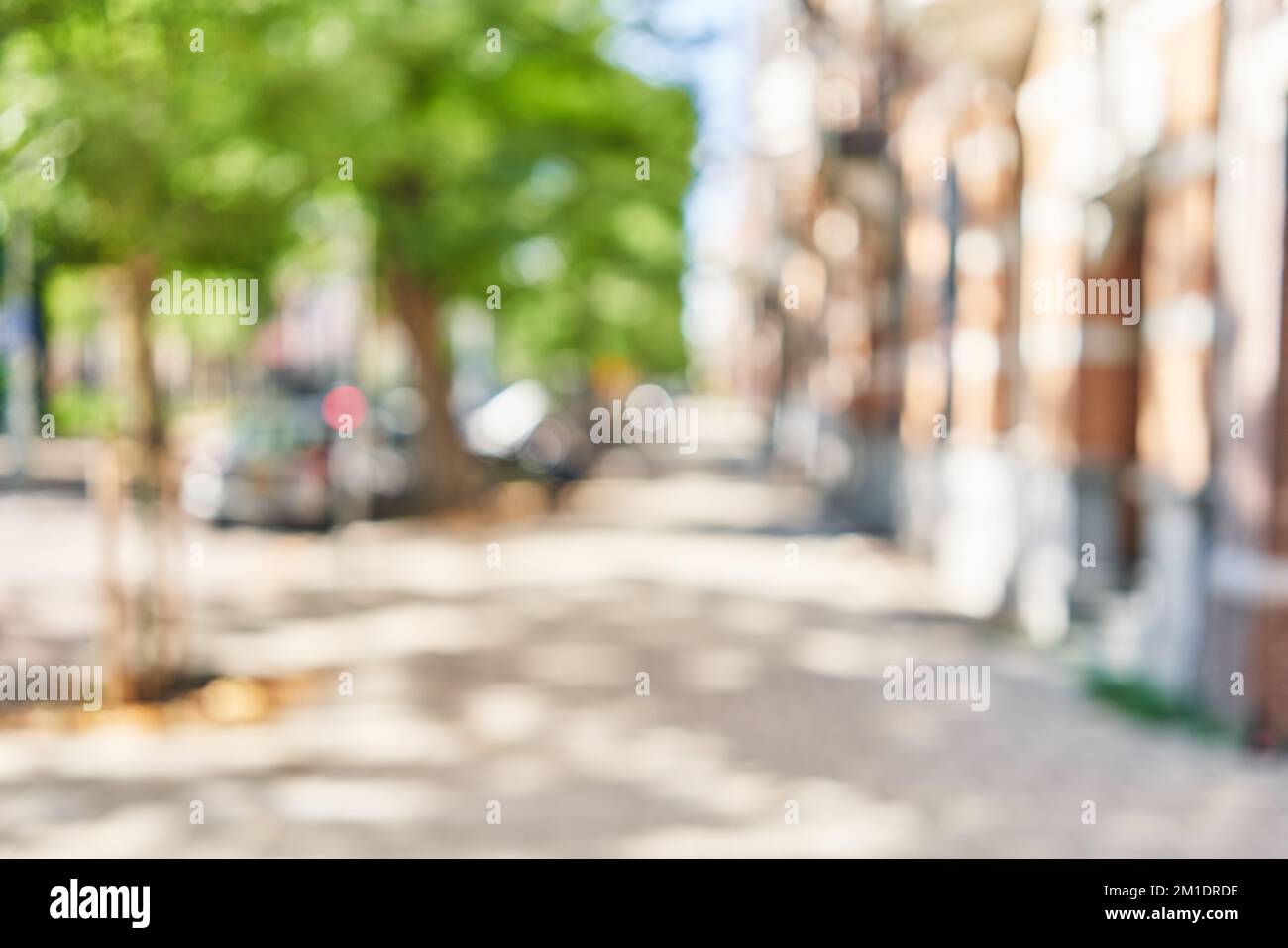 Blurred background of street Stock Photo - Alamy