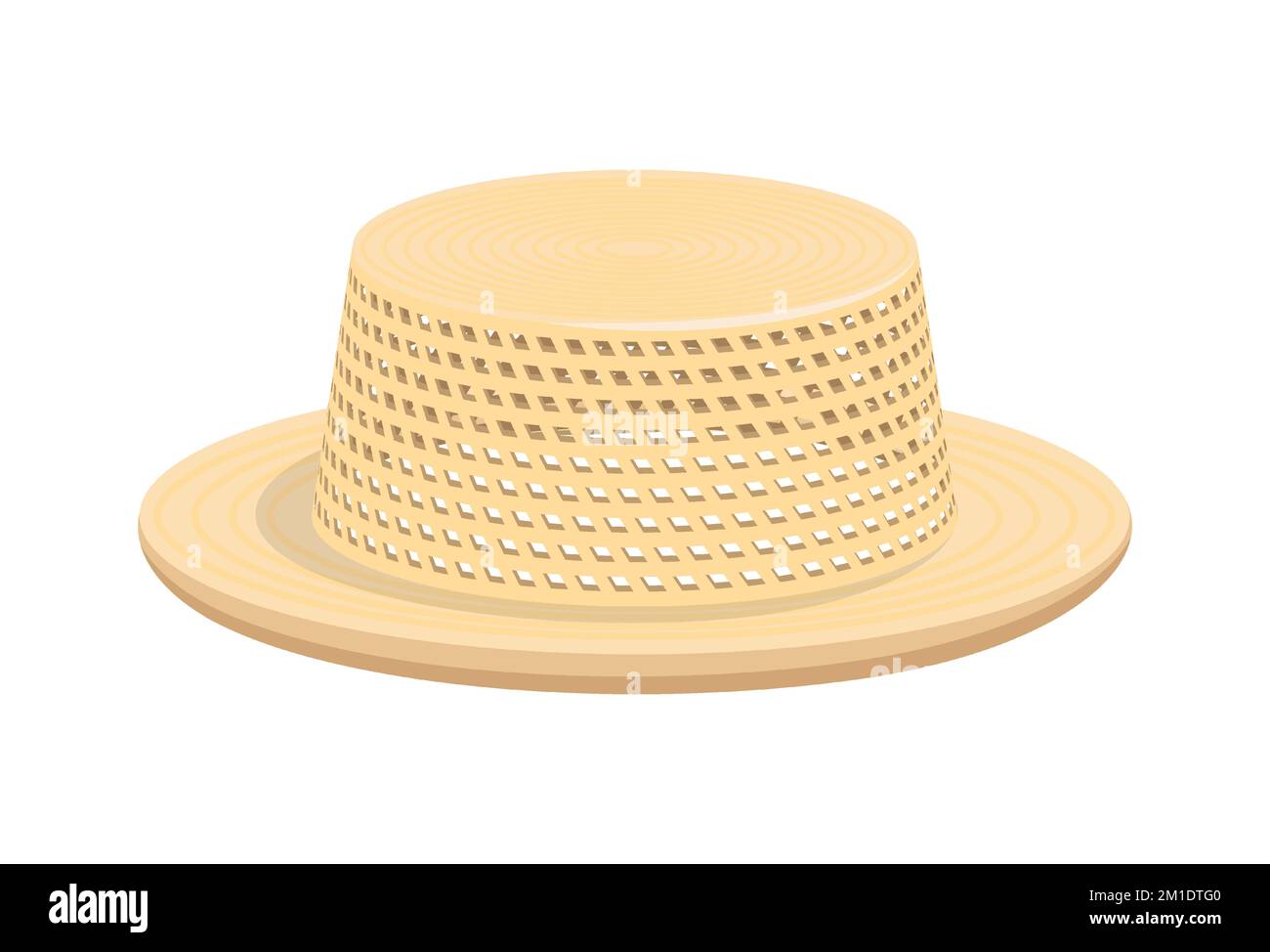 Classic woven summer men hat to protect head from sun. Headwear made ...