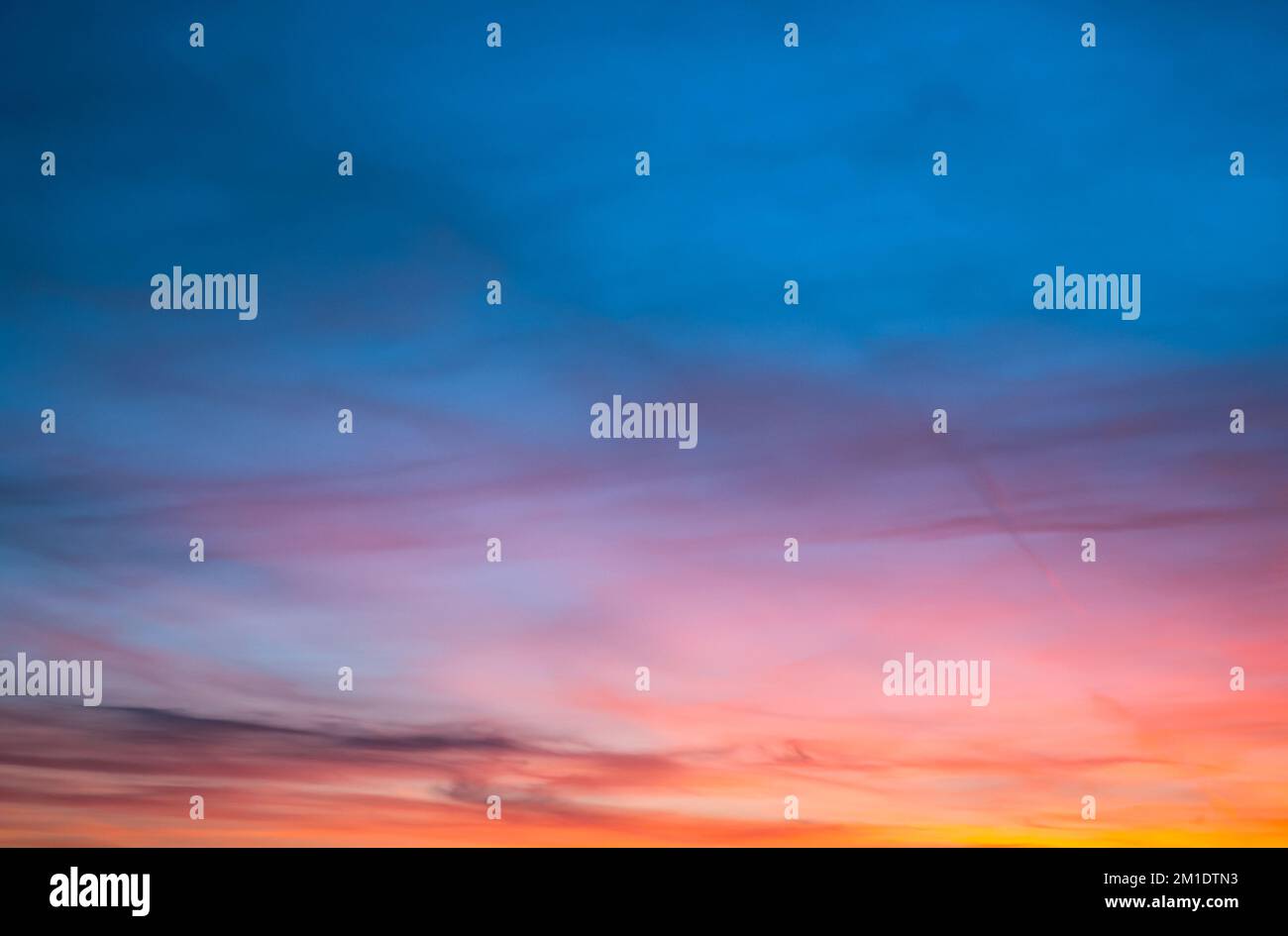 Colorful sky with the setting sun Stock Photo - Alamy