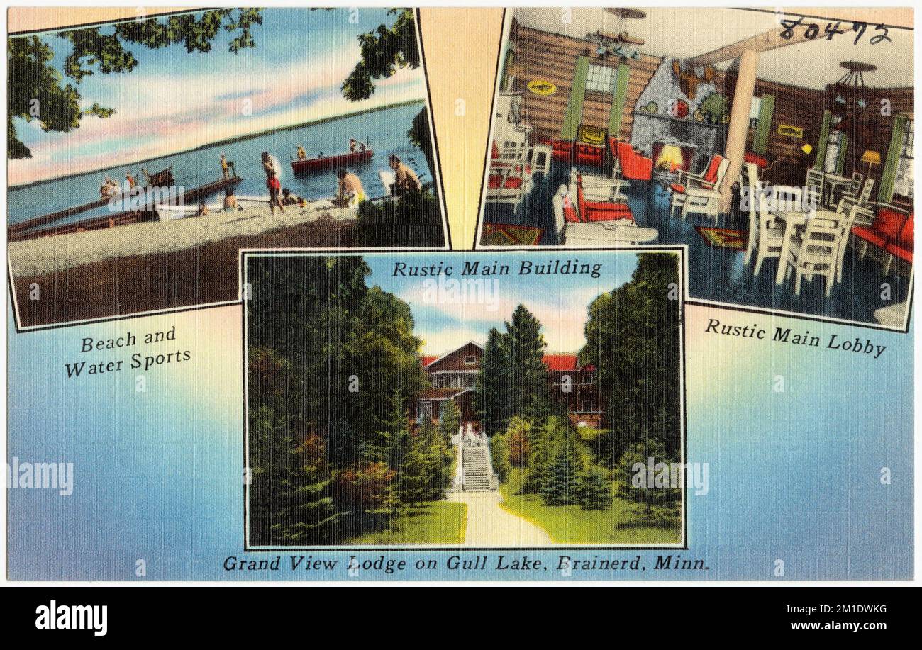 Grand View Lodge on Gull Lake, Brainerd, Minn. , Hotels, Tichnor ...