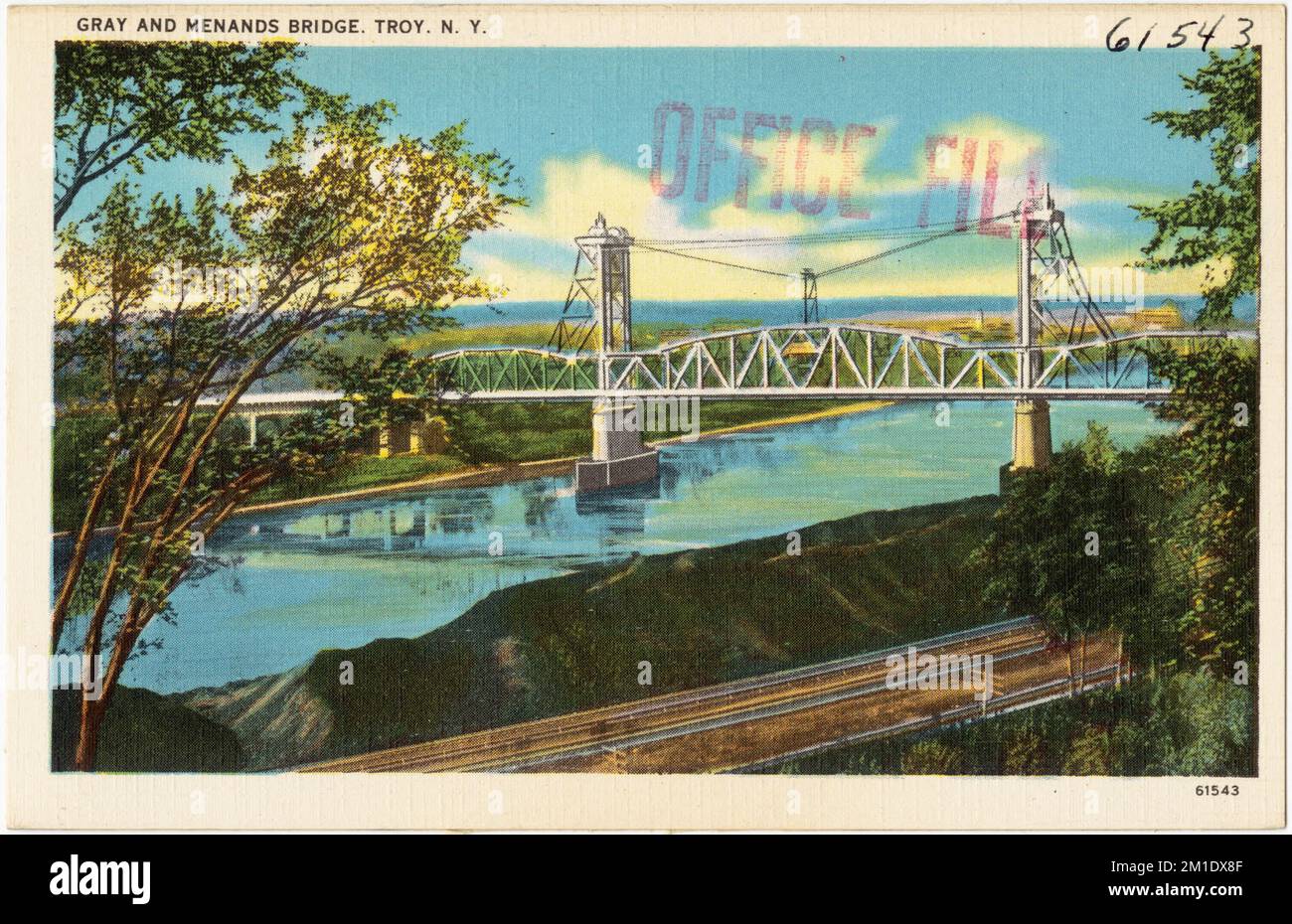 Gray and Menands Bridge, Troy, N. Y. , Bridges, Tichnor Brothers ...
