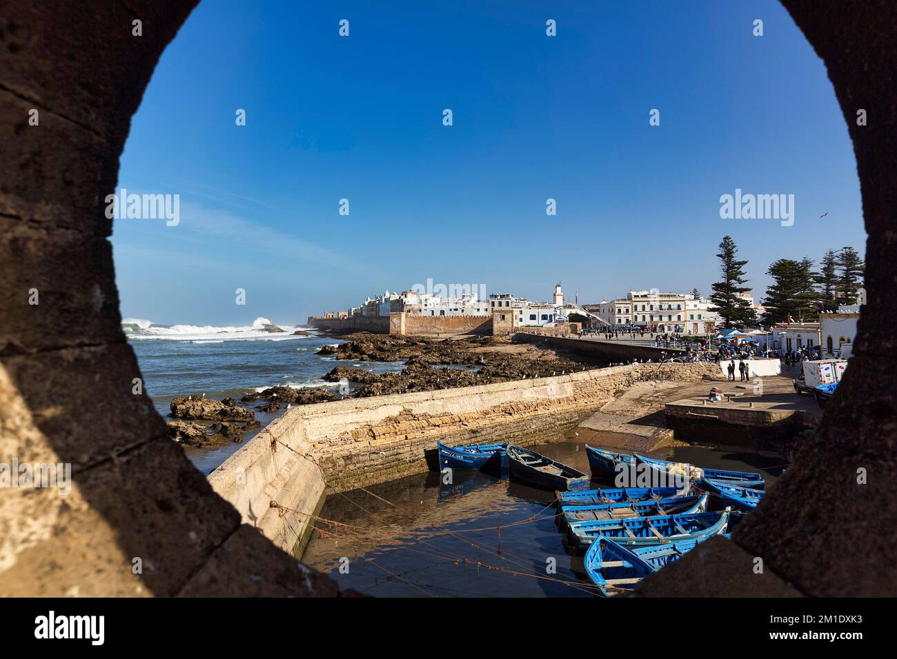 View of the medina of Essaouira, Unesco World Heritage Site, Morocco ...