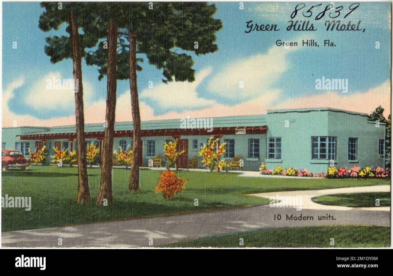 Green Hills Motel, Green Hills, Fla. , Motels, Tichnor Brothers ...