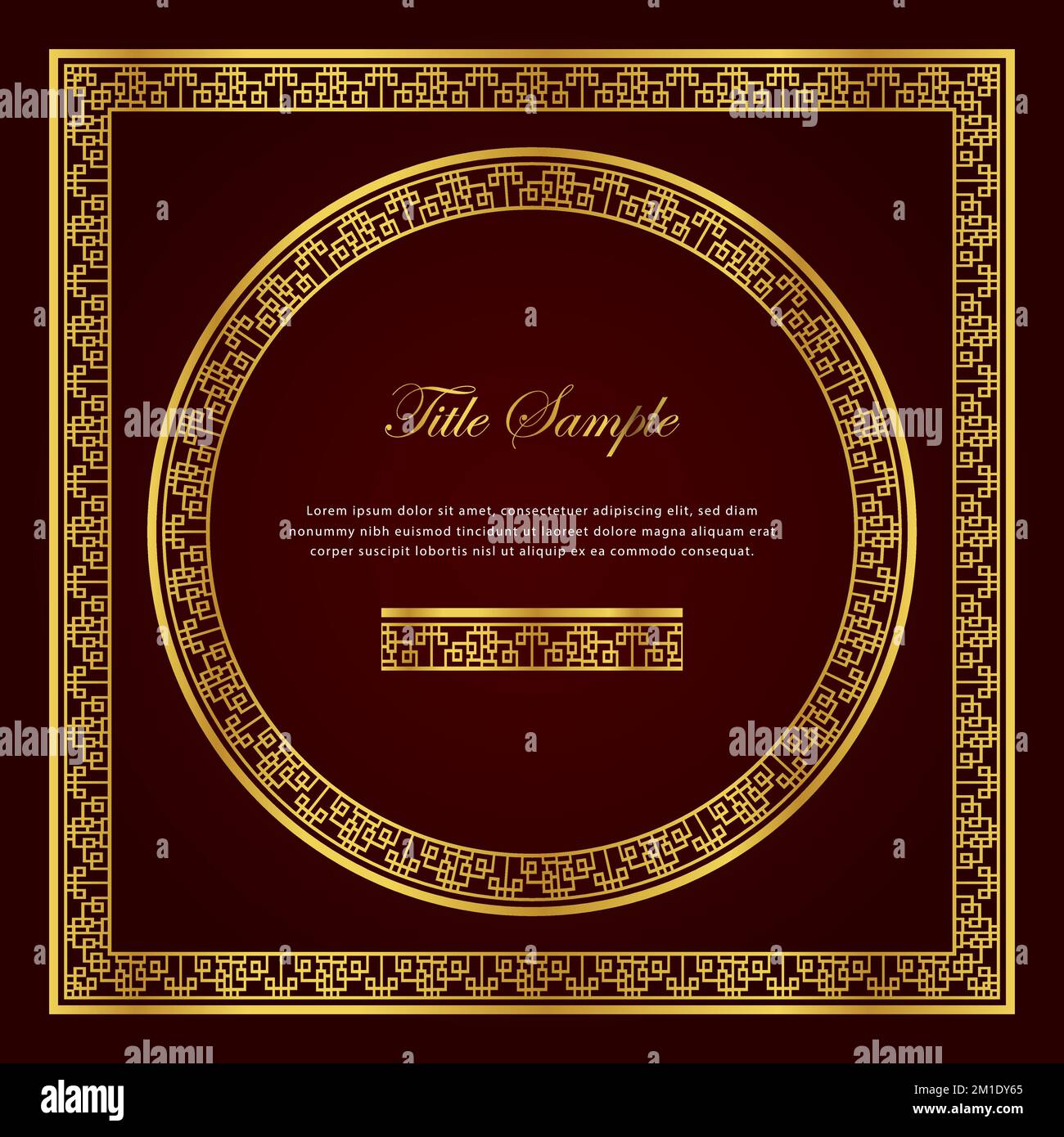 Luxury golden square and round frame set Stock Vector Image & Art - Alamy