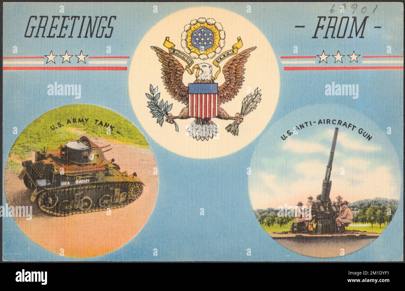 Greetings from - U. S. Army Tank, U. S. Anti-Aircraft gun , Tanks ...