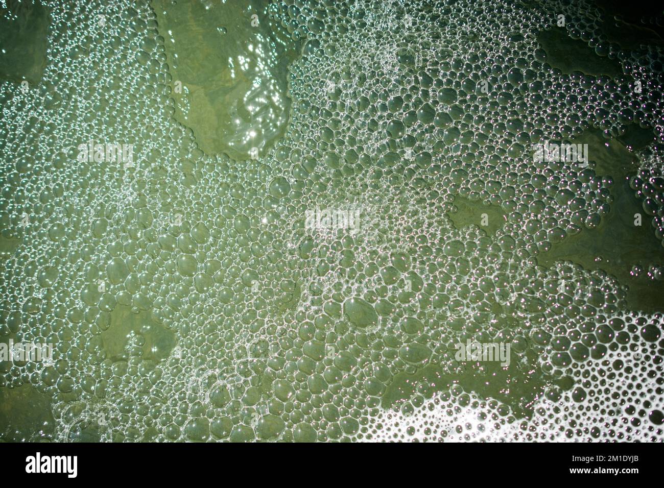 Water surface as a background with foam and bubbles Stock Photo - Alamy