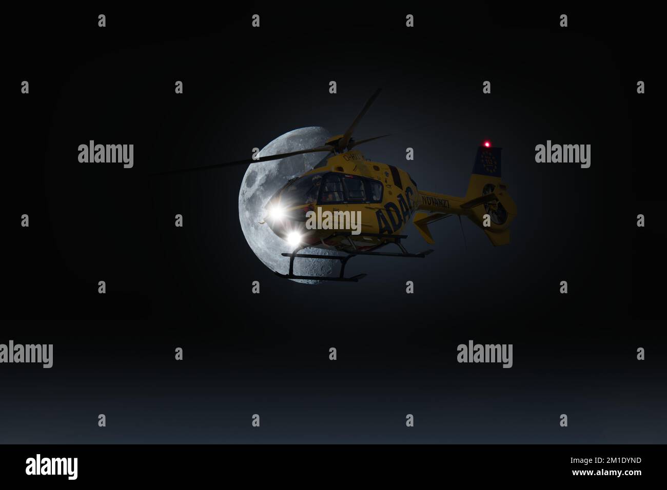 Night clouds helicopter hi-res stock photography and images - Alamy