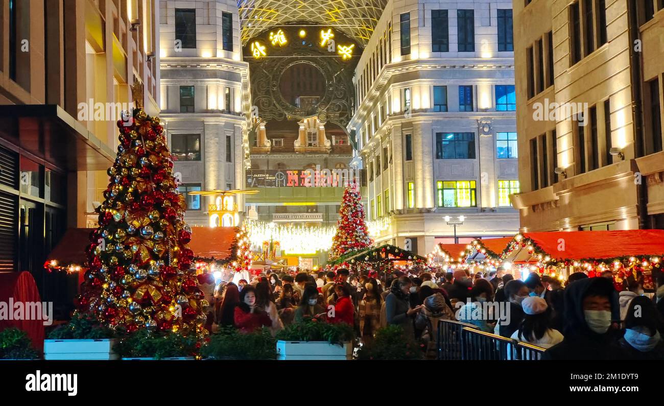 SHANGHAI, CHINA - DECEMBER 10, 2022 - A large number of people attend ...