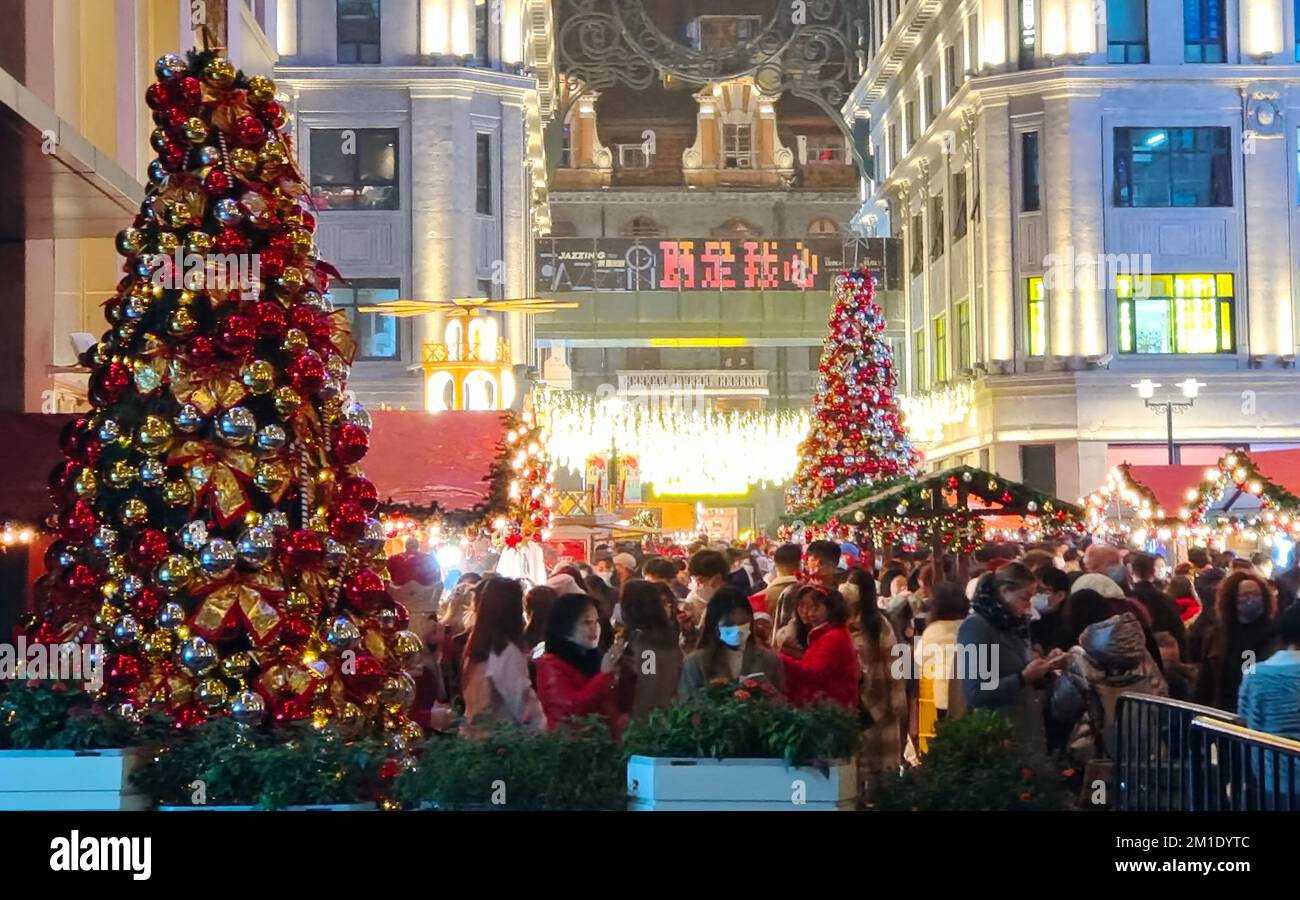 SHANGHAI, CHINA - DECEMBER 10, 2022 - A large number of people attend ...