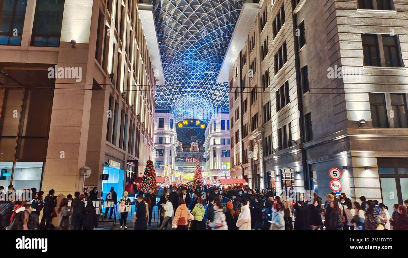 SHANGHAI, CHINA - DECEMBER 10, 2022 - A large number of people attend ...