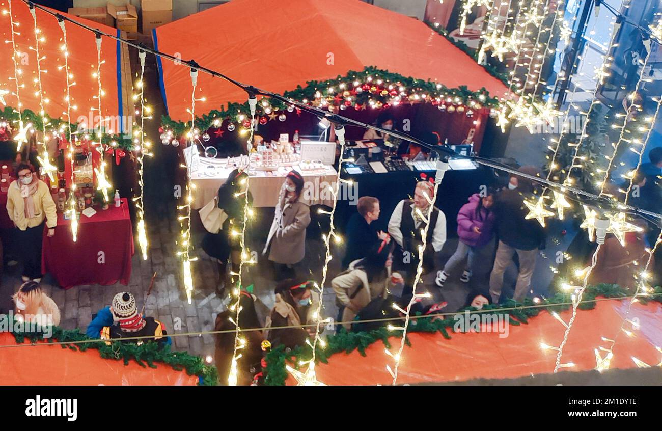 SHANGHAI, CHINA - DECEMBER 10, 2022 - A large number of people attend ...
