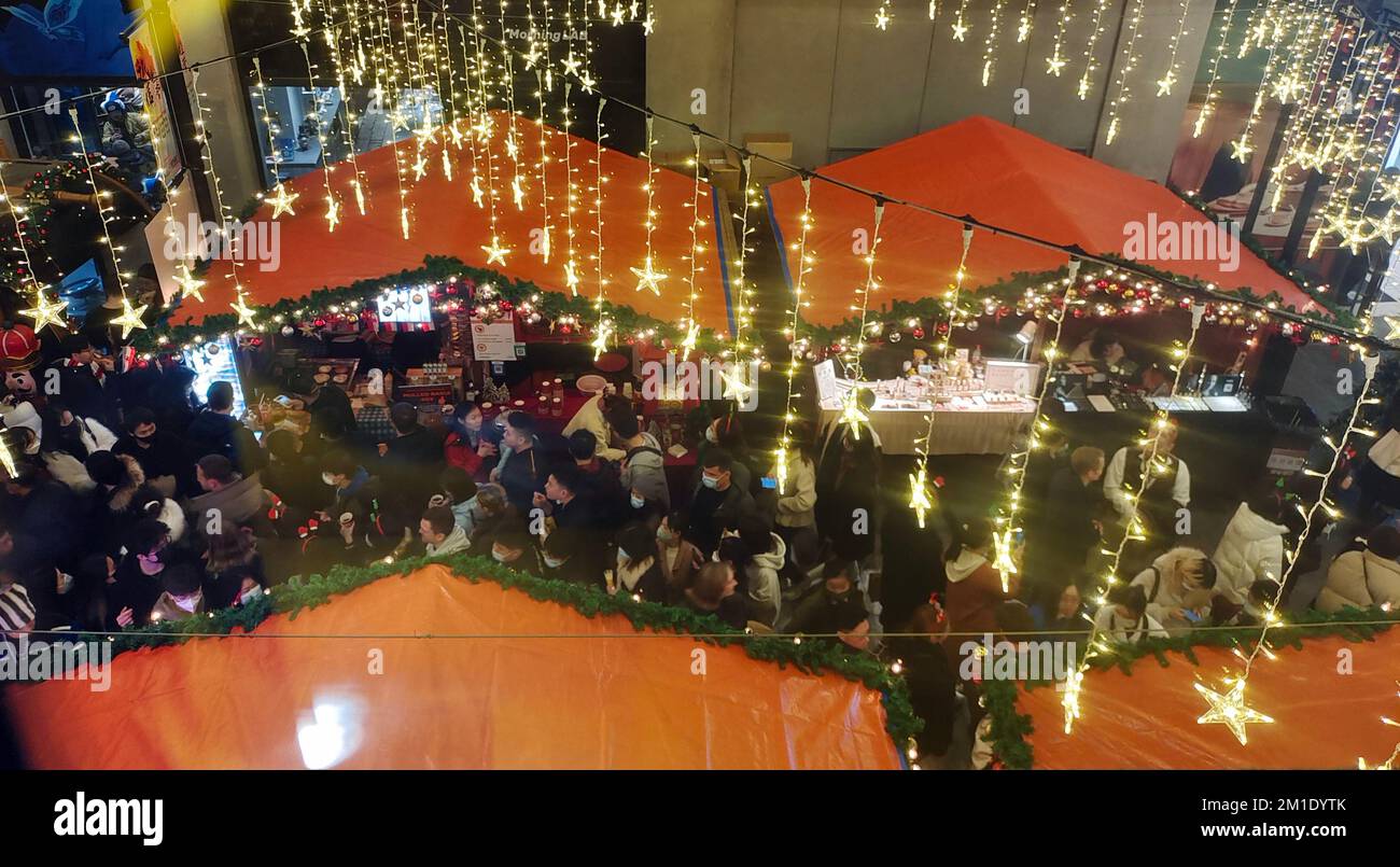 SHANGHAI, CHINA - DECEMBER 10, 2022 - A large number of people attend ...