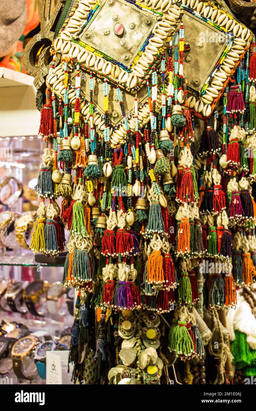 Selection of Ottoman Turkish traditional tassels in various colors ...