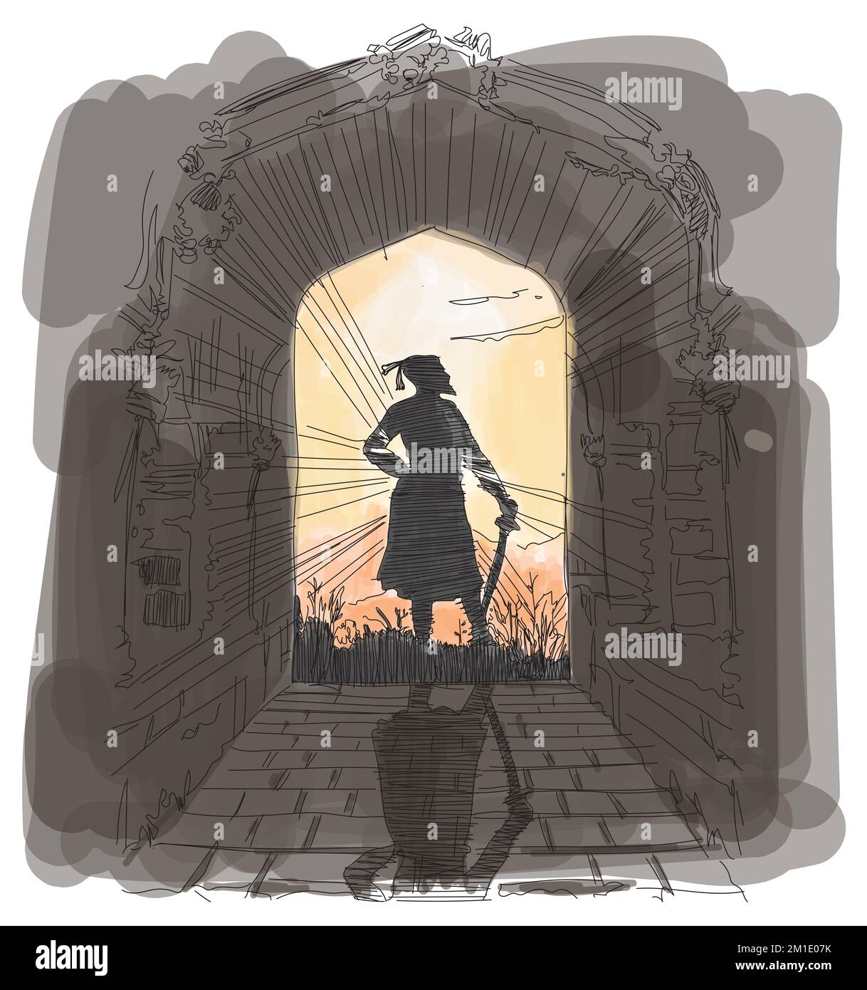 Shivaji Maharaj, great Maratha warrior Silhouette Illustration of ...