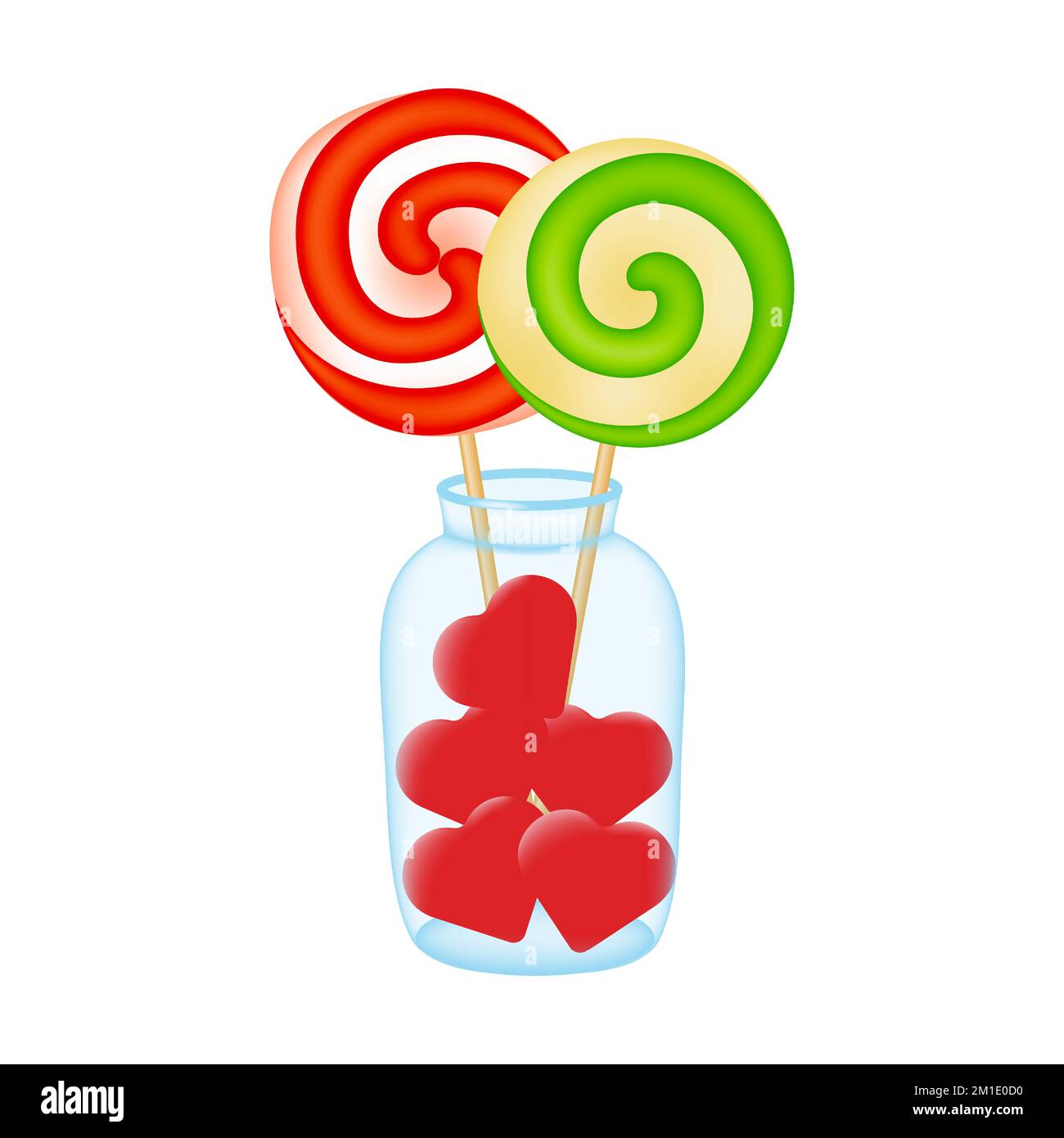 Red round candy in Stock Vector Images - Alamy
