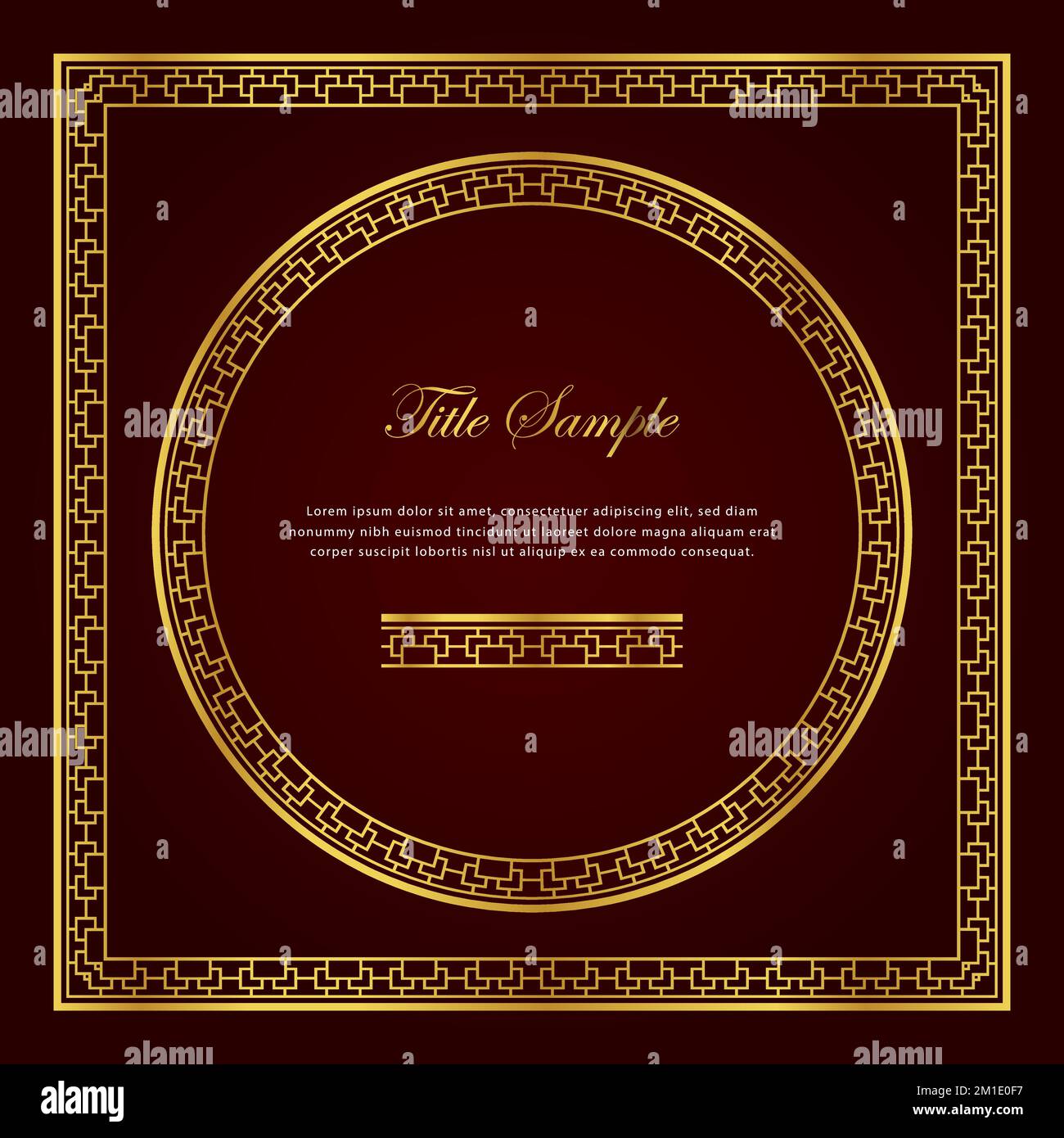 Luxury golden square and round frame set Stock Vector Image & Art - Alamy