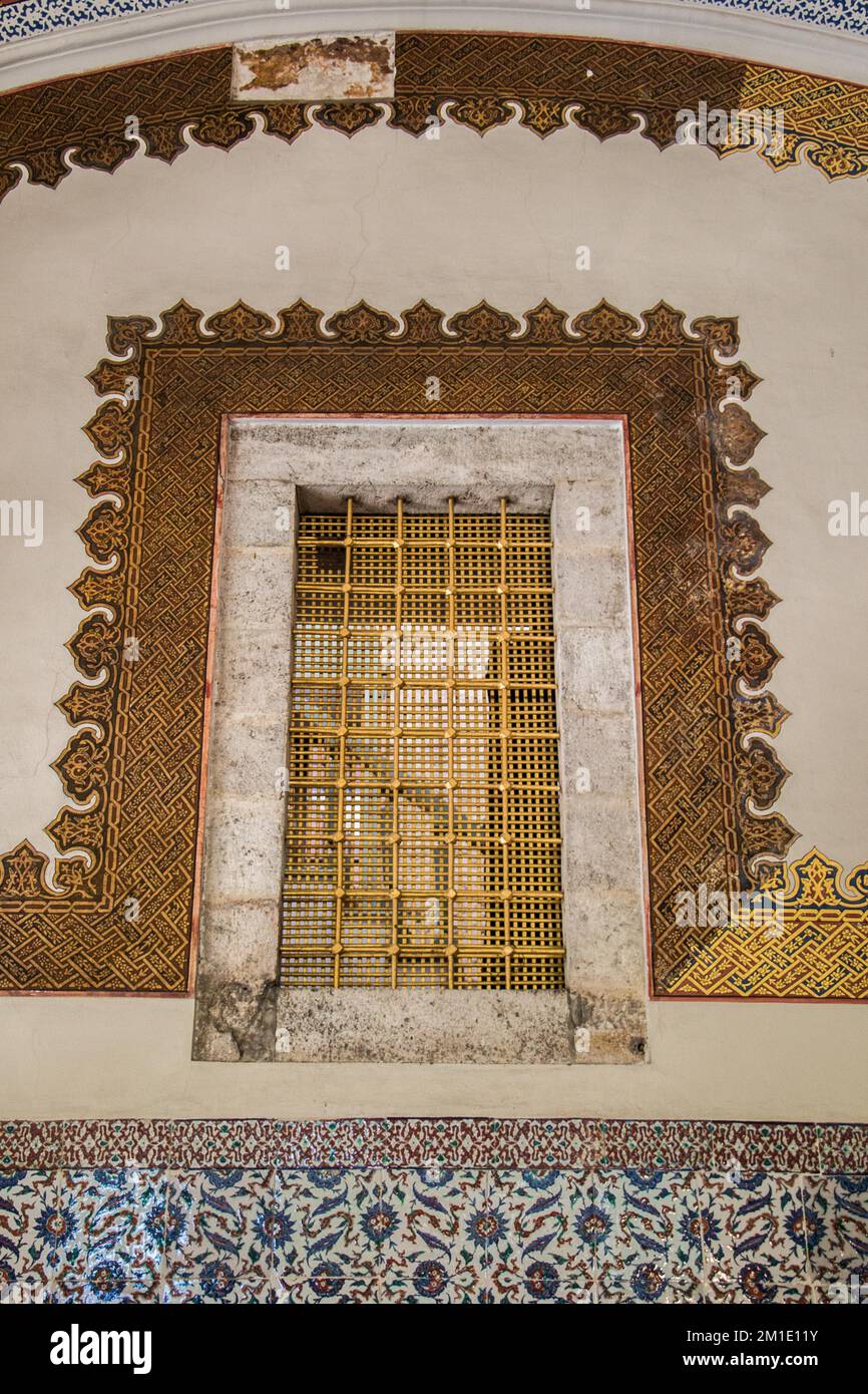 Old window Architecture from the Ottoman times In Istanbul Stock Photo ...