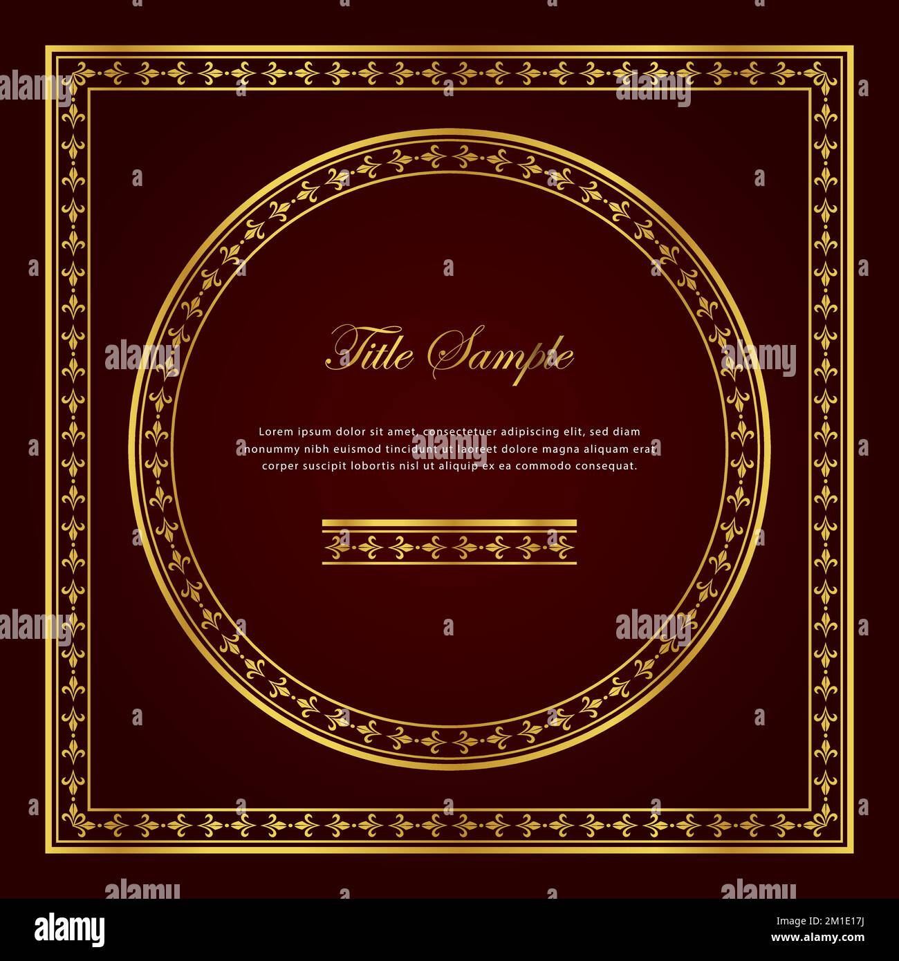 Luxury golden square and round frame set Stock Vector Image & Art - Alamy